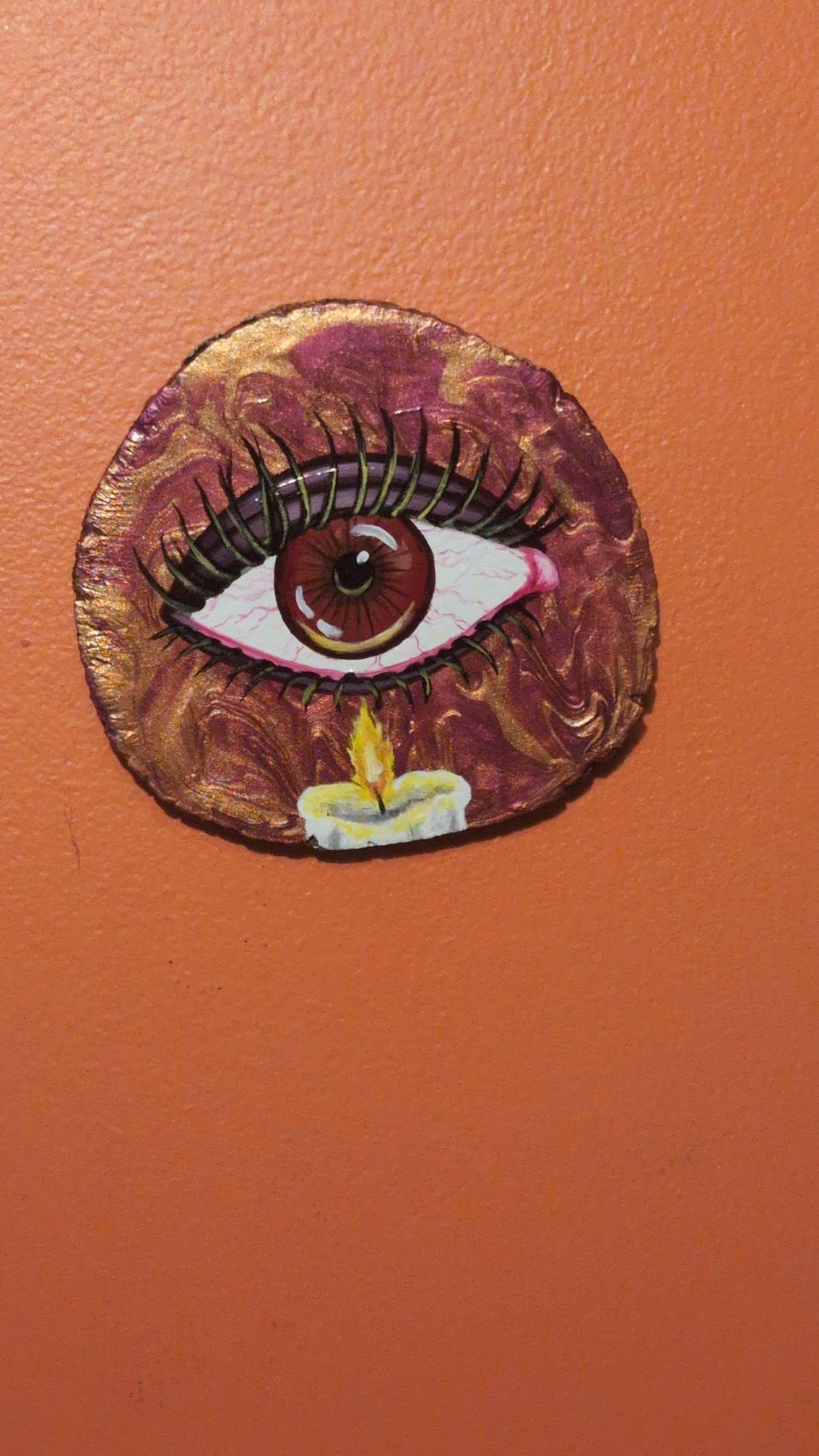 “Fire Element Eye Wood Plaque” – Destiny Surreal
